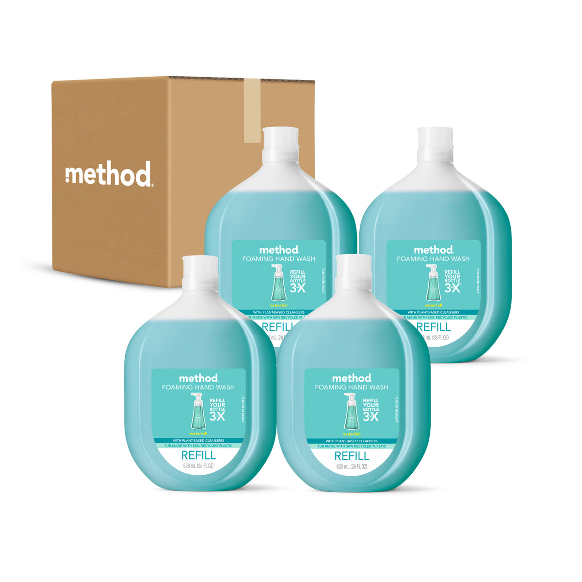 [Bundle of 4] Method Foaming Hand Wash Refill (Waterfall)| ShopCorlison ...