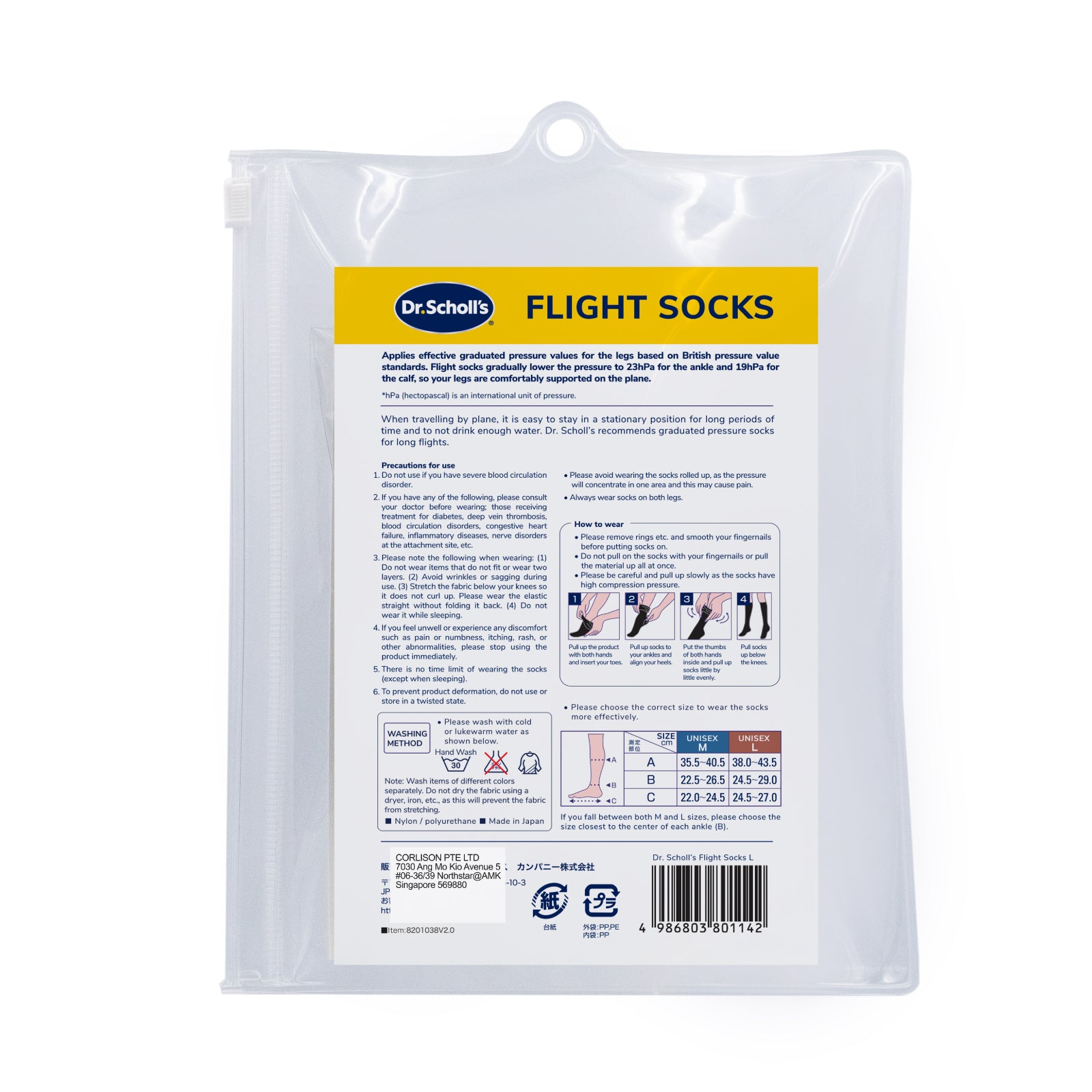 Dr.Scholl's Flight Compression In Socks (Large) – ShopCorlison