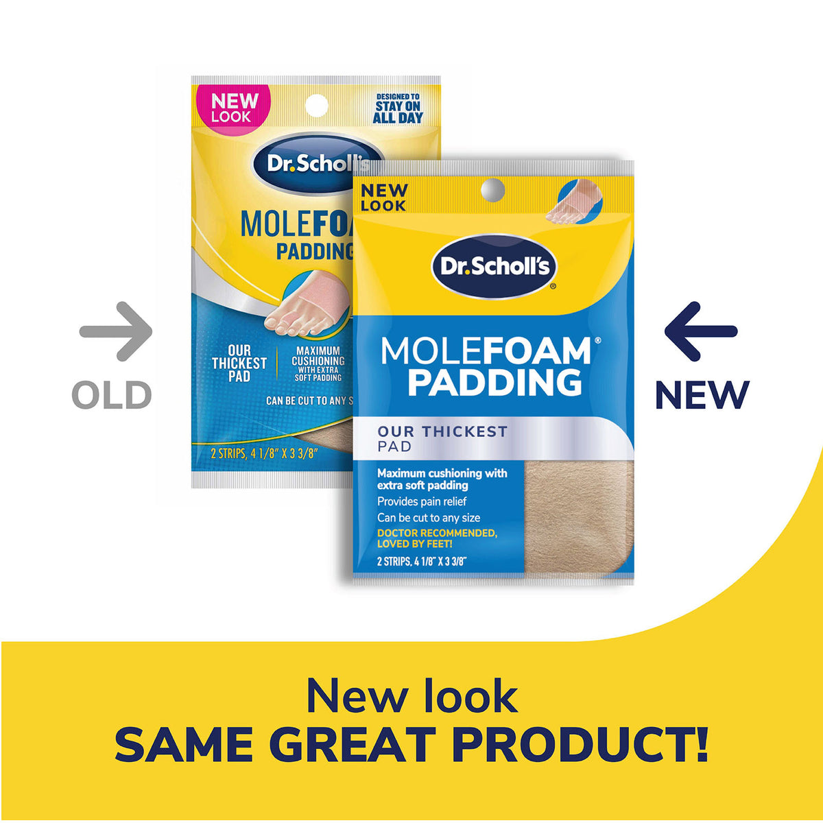 Dr.Scholls Molefoam Padding 2 Strips | ShopCorlison Singapore