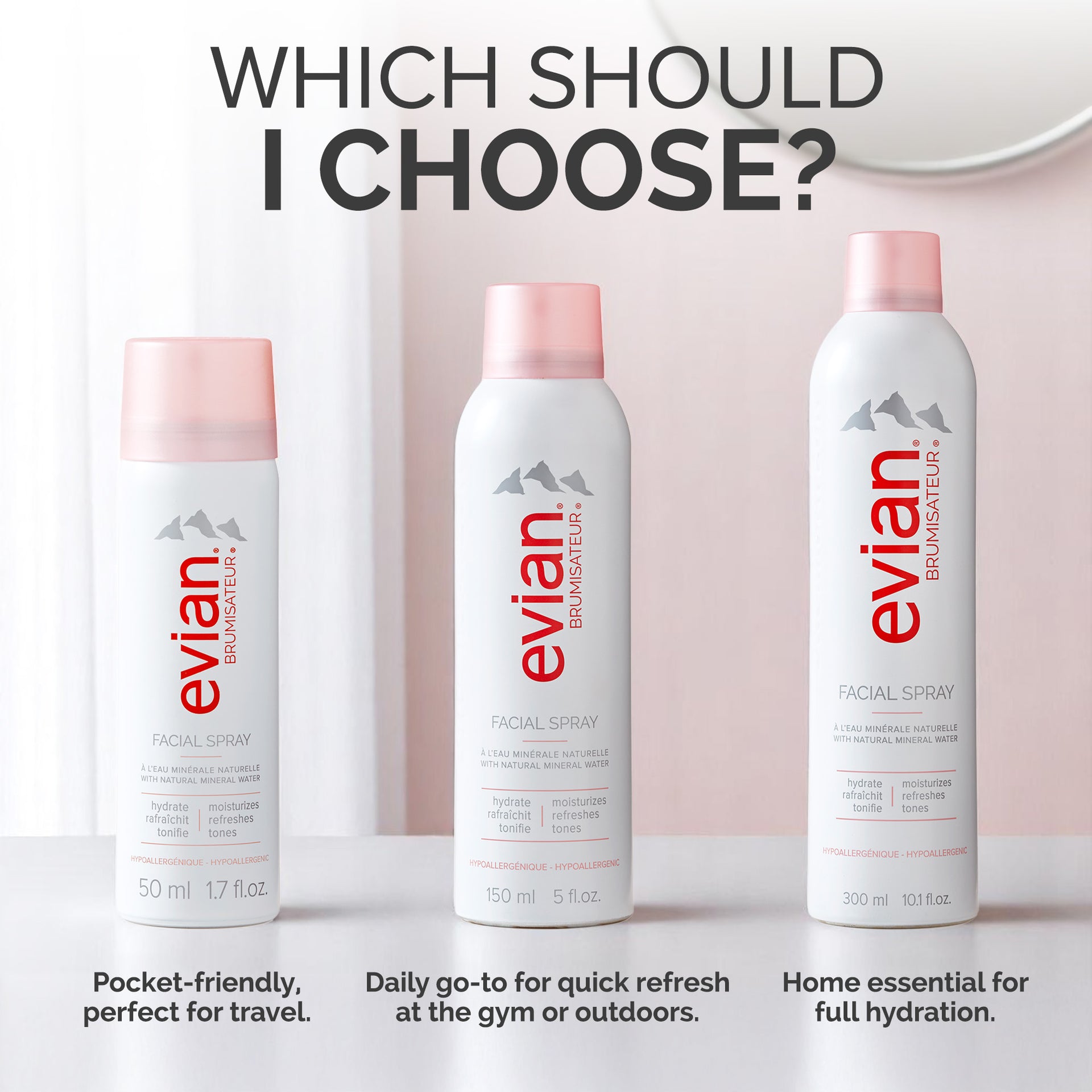 Evian Brumisateur® Facial Spray 50ml | ShopCorlison Singapore