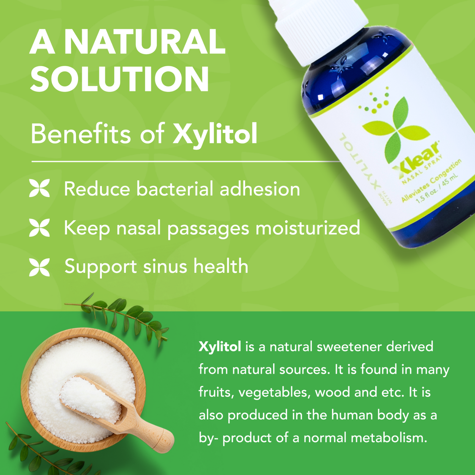 Natural Saline Nasal Spray with Xylitol 45ml – ShopCorlison