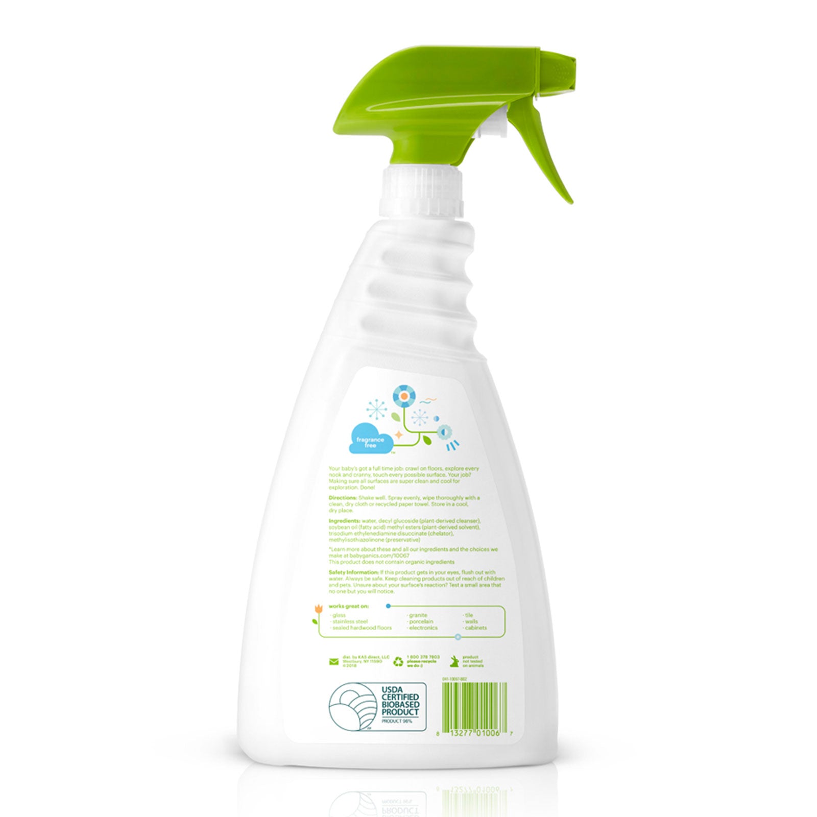 Babyganics Multi Surface Cleaner Fragrance Free | ShopCorlison