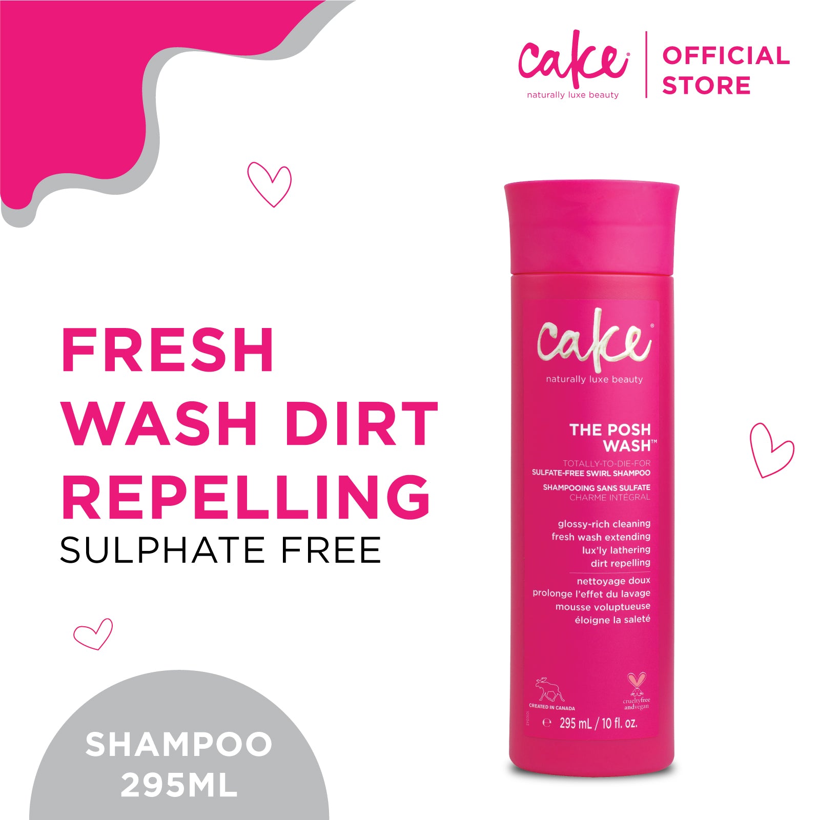 Buy Cake Beauty The Posh Wash Hair Shampoo 295ml | ShopCorlison