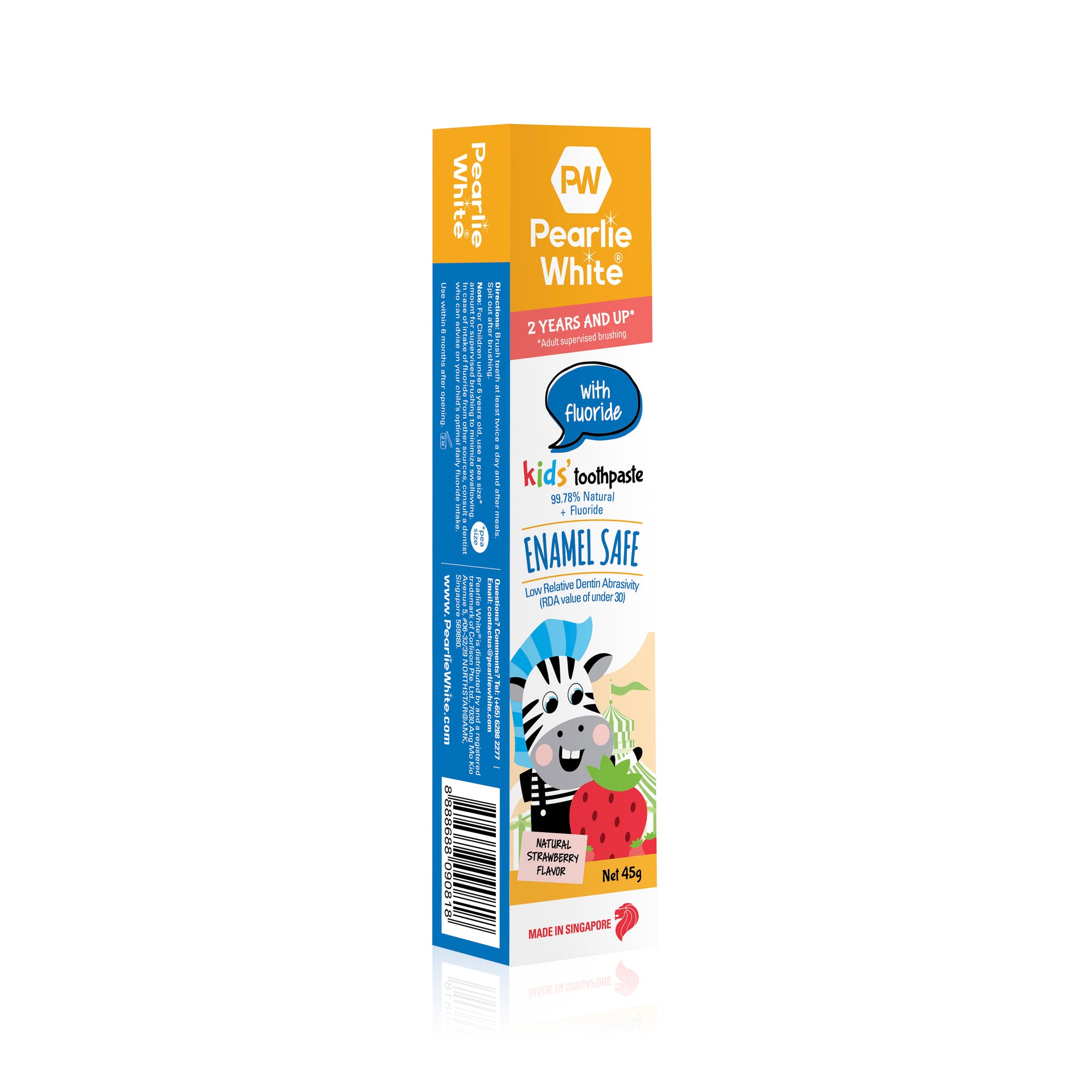 Pearlie White Enamel Safe Kids’ Toothpaste | ShopCorlison Singapore
