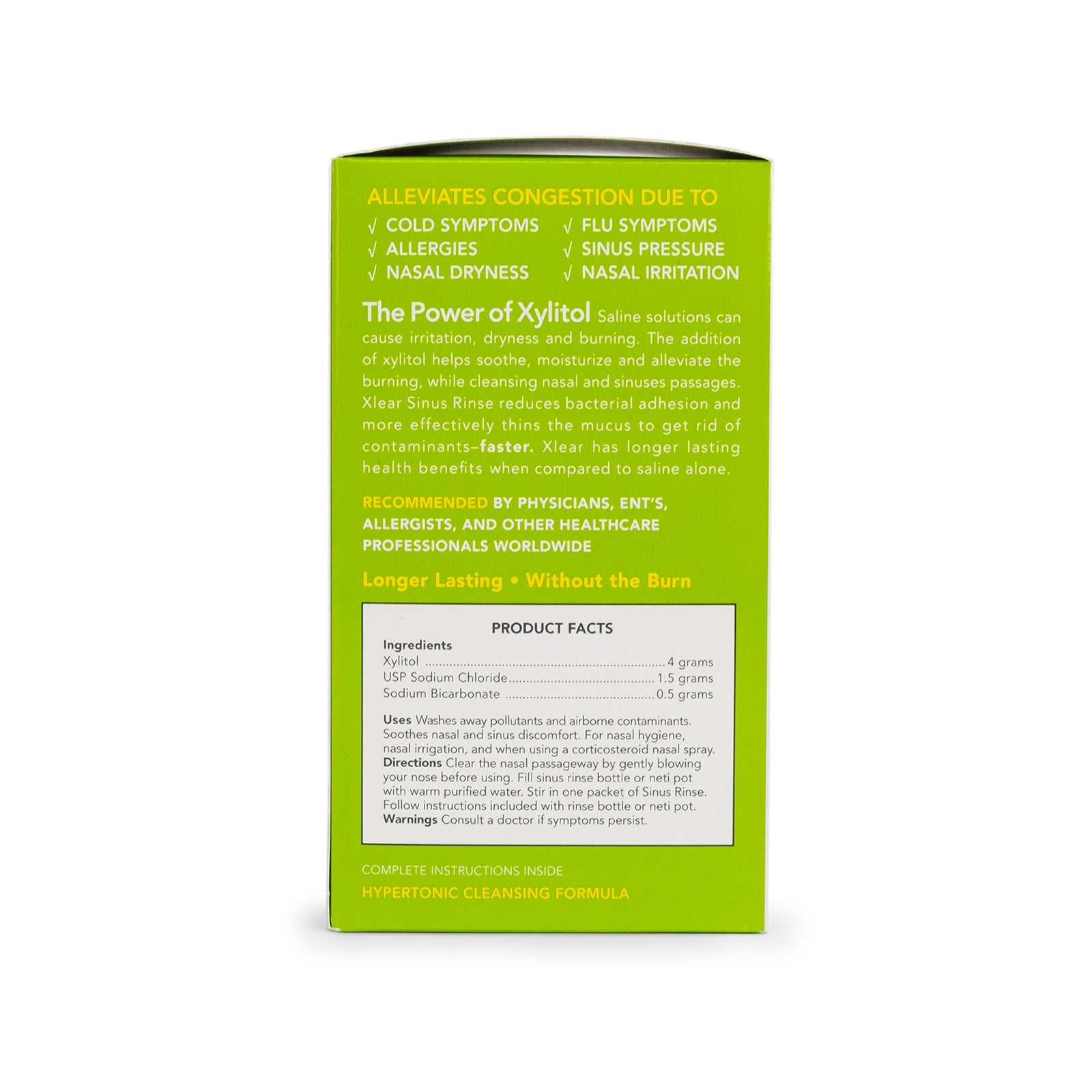 Xlear Natural Sinus Rinse Packets with Xylitol Refill Solution ...