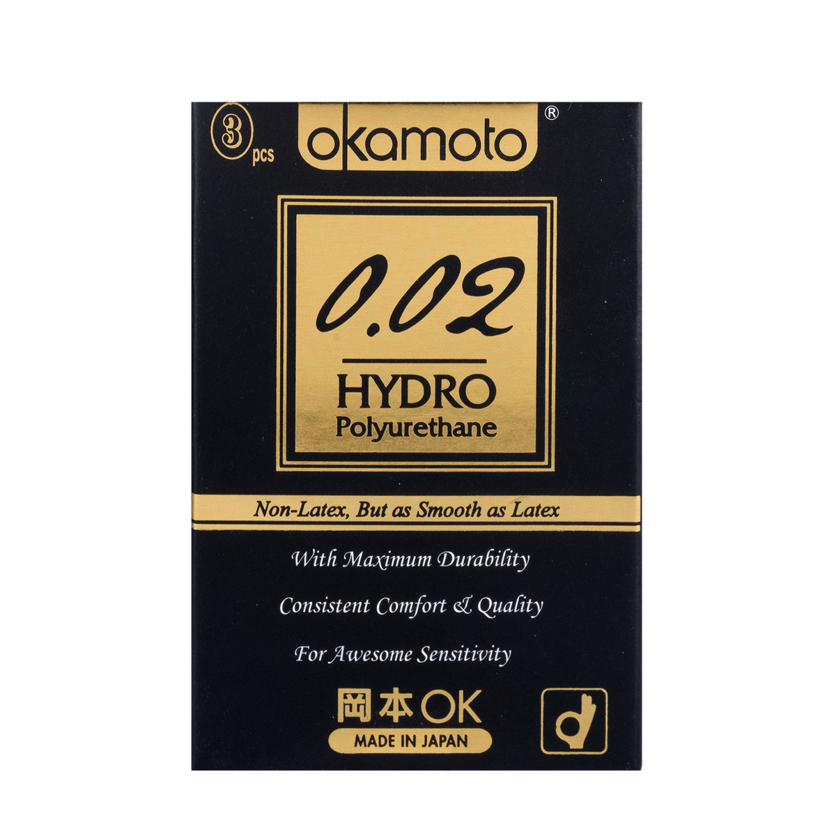Buy Okamoto 002 Hydro Polyurethane Condoms 3s | ShopCorlison